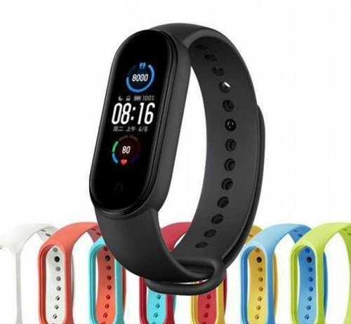 Новый оригинал mi band 5 + спортивный ремешок