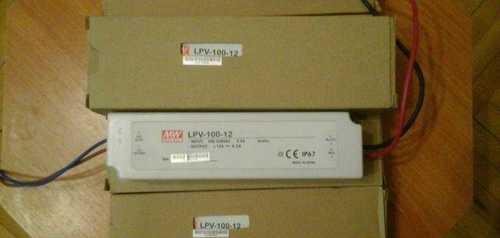 Блок питания для светодиодов MW LPV-100-12