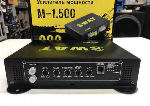 Усилитель 1-канальный swat M-1.500