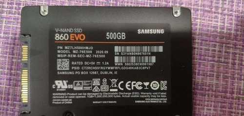 SSD Samsung 860 evo 500gb