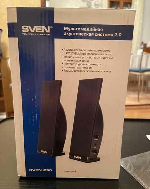 Колонки sven 230 новые