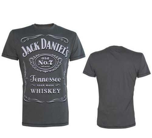 Футболка Jack Daniels White Logo On Grey (XL)