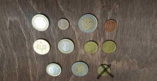 Монеты евро на обмен