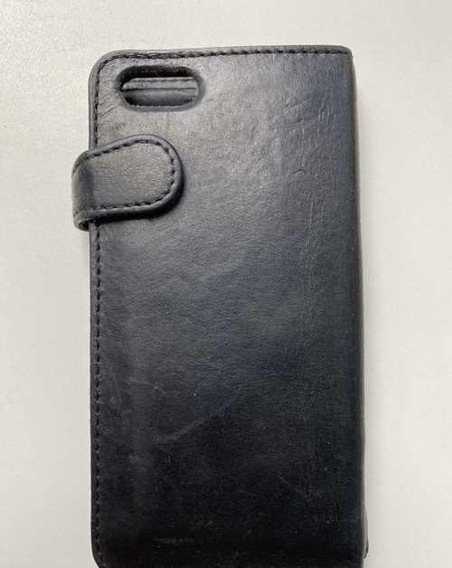 Чехол чёрный iPhone 7 натуральная кожа Buffalo
