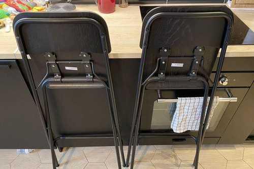 Два складных черных барных стула франклин 74 см
