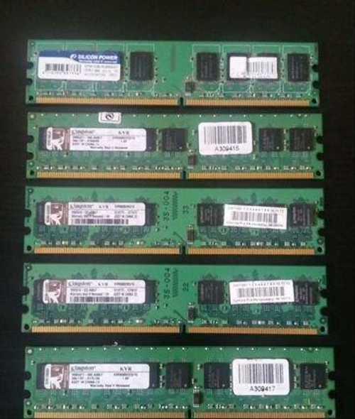 Оперативная память ddr2 5х1Gb