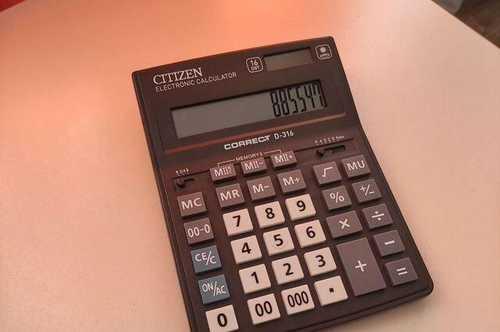 Калькулятор citizen d-316