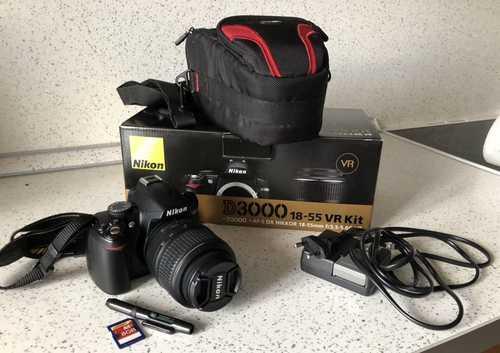 Фотоаппарат Nikon d3000 18-55 VR Kit