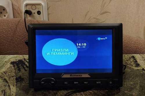 Новый переносной аналоговый телевизор 7дюймов