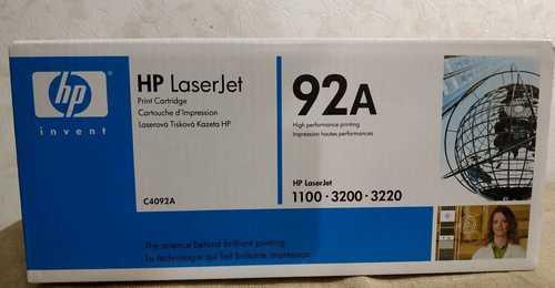 HP 92A (C4092A). Новый оригинальный картридж