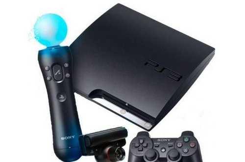 Sony PlayStation 3 + Move + 7 игр