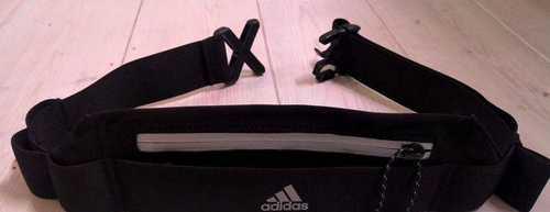 Сумка поясная Adidas (беговой ремень) черная