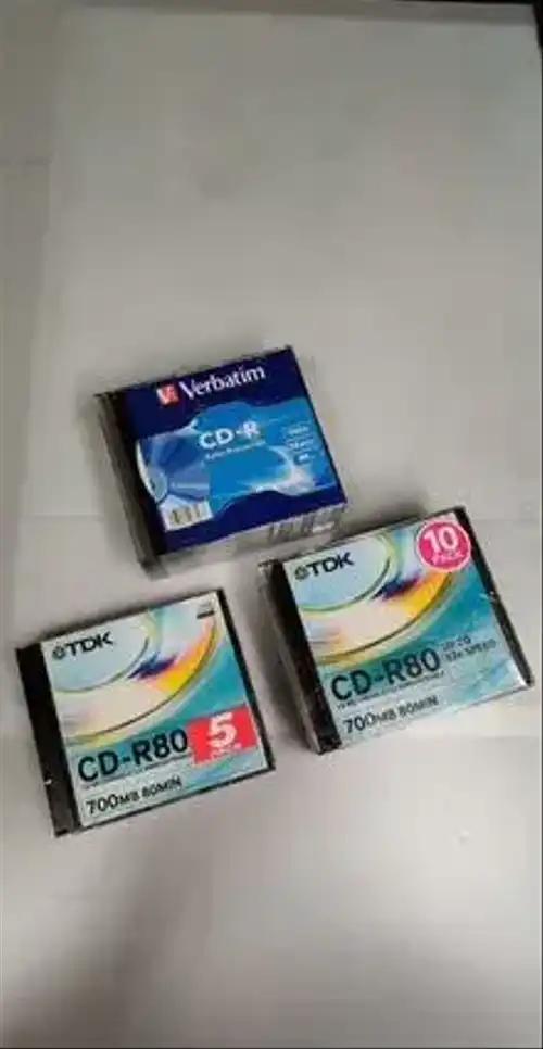 Диски CD-R/DVD-R/DVD-RW + дискеты, новые