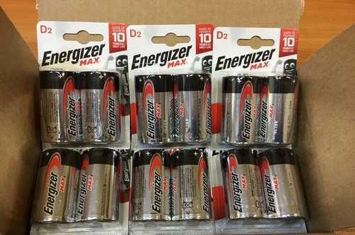 Батарейки Energizer MAX (D - LR20 и C - LR14)