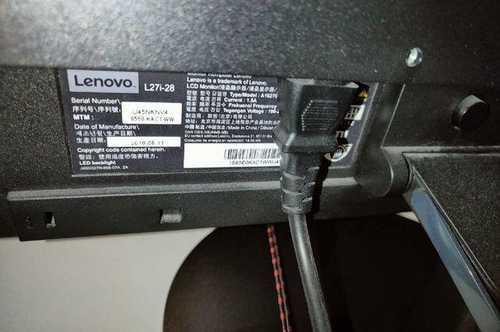 Продам монитор Lenovo L27i-28 75 Гц