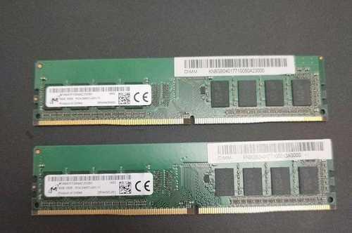 Ddr4 16gb 2x8gb 2400MHz мгц Micron