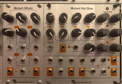 Hexinverter drums (Eurorack)