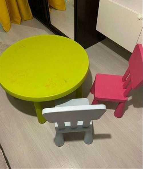 Столы и стулья маммут IKEA