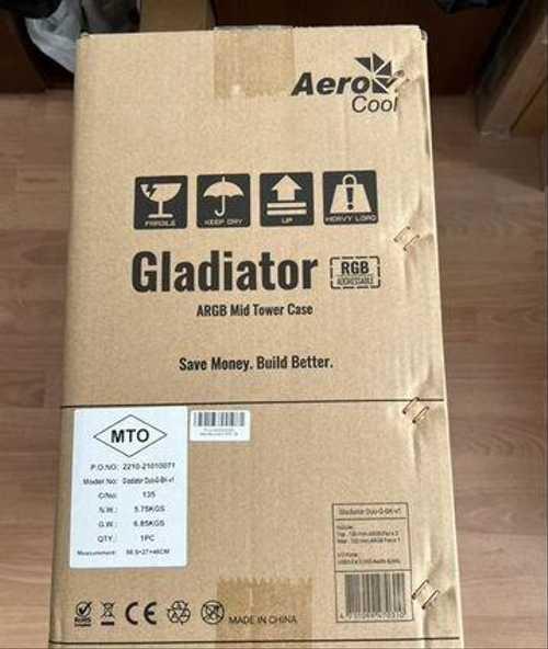 Корпус ATX Aerocool Gladiator Duo-G-BK-v1