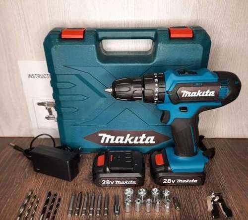 Шуруповерт makita ударный 28вт (Набор бит, сверл)