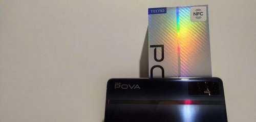 Новый смартфон Tecno Pova 2 в коробке