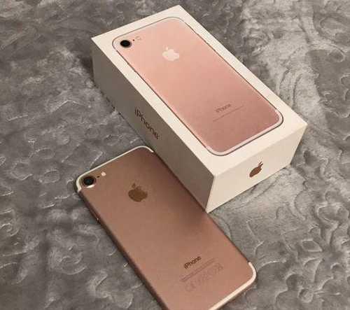 iPhone 7 32gb rose gold (рст, акб 100)