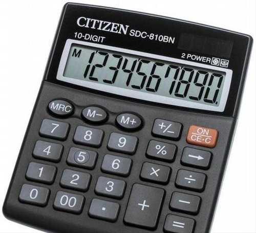 Калькулятор бухгалтерский citizen SDC-810BN