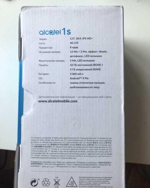 Продам телефон Alcatel 1s