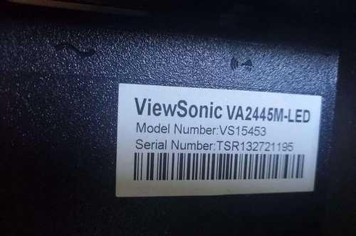 Монитор viewsonic VA2445-LED