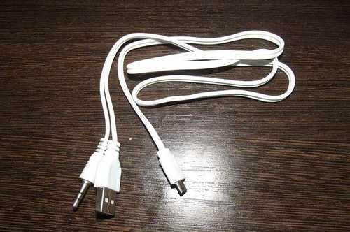 Data-кабель microUSB - USB и mini Jack 3.5