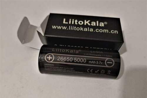 Литиевый аккумулятор LiitoKala 3,7V, 5000mah