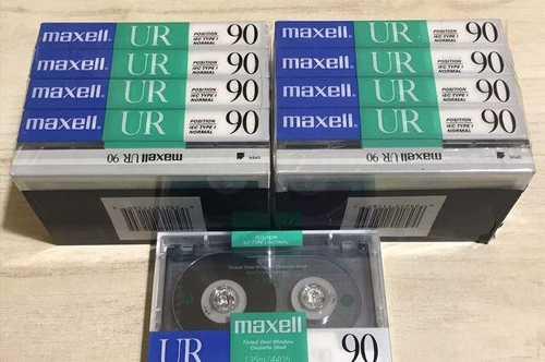 Аудиокассеты Maxell UR90 1988 год 10 штук