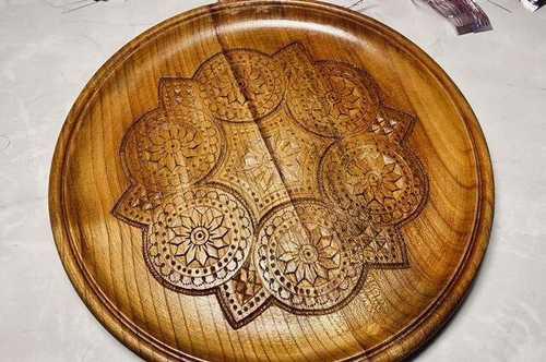 Красивая настенная тарелка панно декор