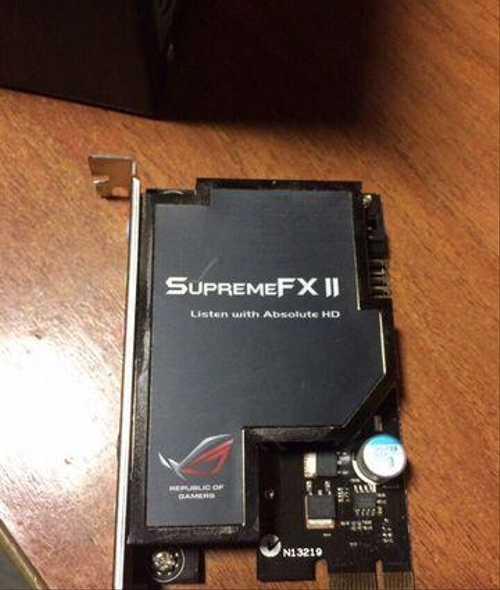 Asus supremefx ii совместимость