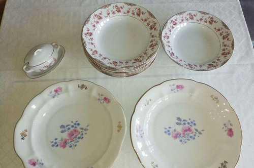 Тарелки Noritake, блюда Барановка, ваза