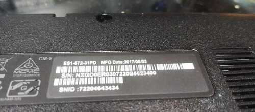 Ноутбук acer es1-572-31pd
