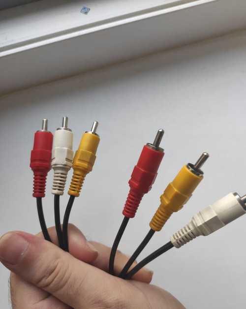 Композитный AV кабель 3xRCA-3xRCA 2,4м