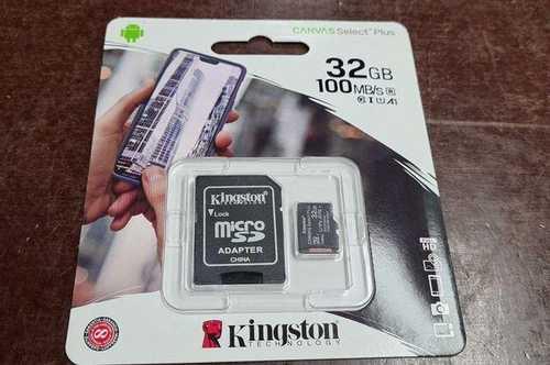 Карта памяти Kingstone MicroSD 32Gb
