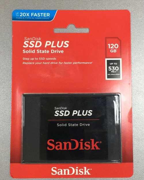 SSD 120гб 2.5" SanDisk Plus