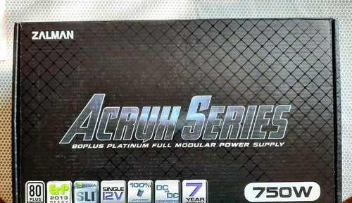 Zalman acrux series 750W "80 plus platinum"