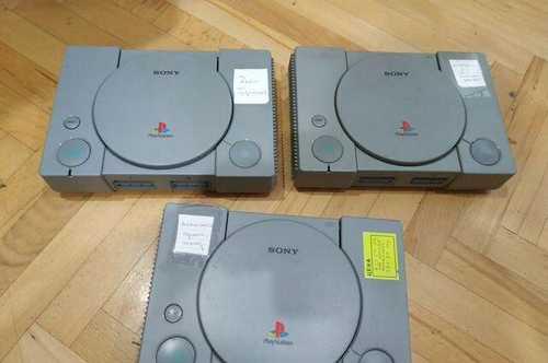 3 Тушки игровая приставка Sony Playstation 1 fatt