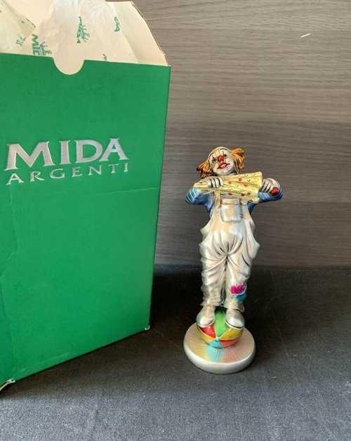 Статуэтка из серебра клоун, бренд Mido