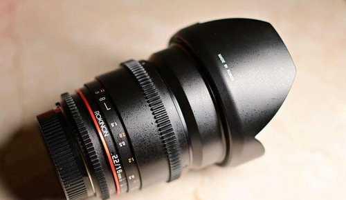 Rokinon 16mm T/2.2 для Nikon