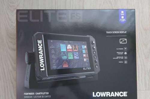 Эхолот картплоттер lowrance elite FS 7 с датчиком