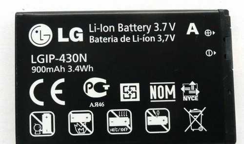 Аккумулятор LG lgip-430N для телефона