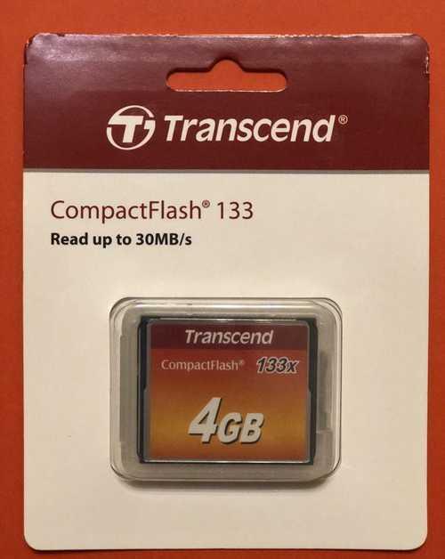 Карта памяти Compact Flash 4Gb 133x Новая