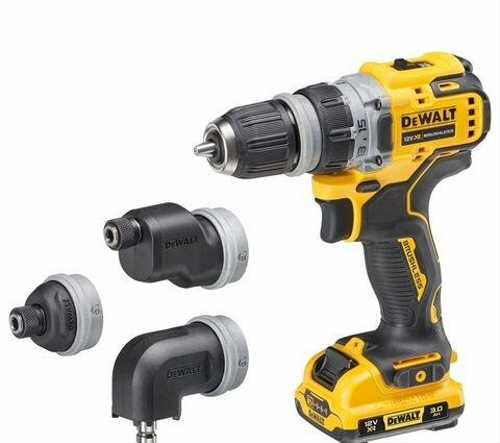 Дрель-шуруповерт dewalt DCD703L2T 12В XR с набором