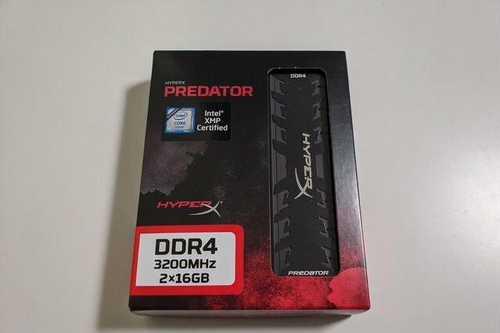 Озу DDR4 HyperX Predator 32GB HX432C16PB3K2/32