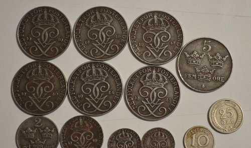 Монеты Швеции,Дании,Норвегии,Нидерландов