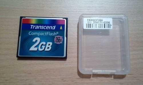 Карта памяти transcend compact flash 64gb